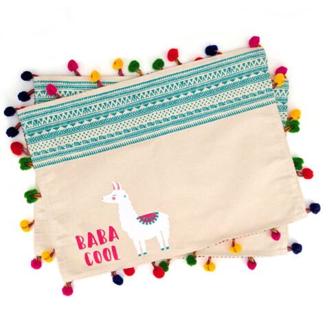 Set de table LAMA POMPONS