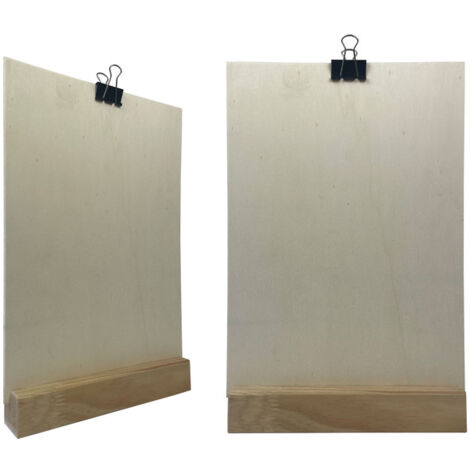 Porte menu de table en bois brut dimensions 21x3,6x3,6 cm avec porte ...