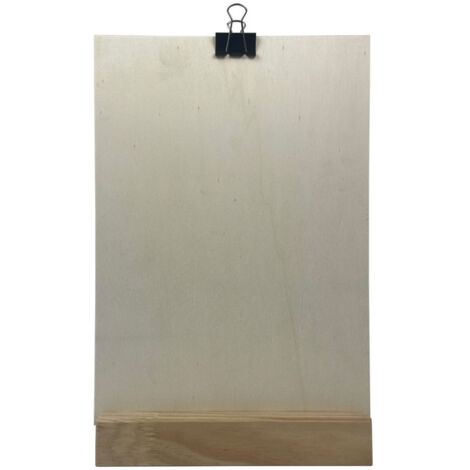 Porte menu de table en bois brut dimensions 21x3,6x3,6 cm avec porte ...