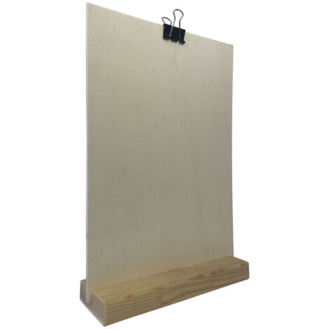 Porte menu de table en bois brut dimensions 21x6,5x2,4 cm avec porte ...