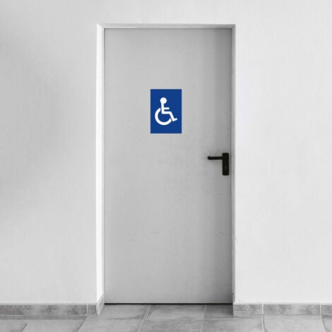 Sticker autocollant "HANDICAPÉ - PMR" format A5