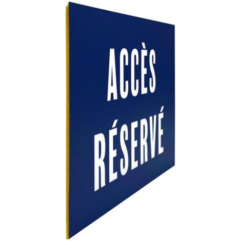 Panneau PVC "ACCÈS RÉSERVÉ" format A5