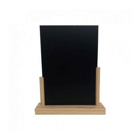 Porte menu de table en bois brut avec ardoise format A4 - Fabrication ...