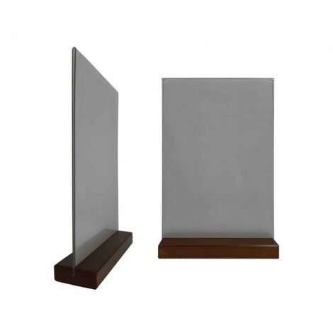 Porte menu de table en bois couleur chêne dimensions 21 x 6,5 x 2,4 cm ...