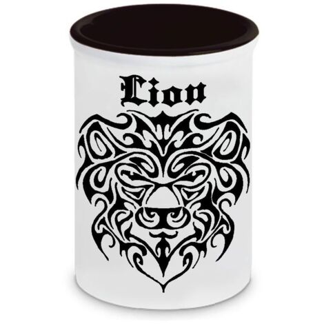 Pot à stylos en céramique Lion Cbkreation