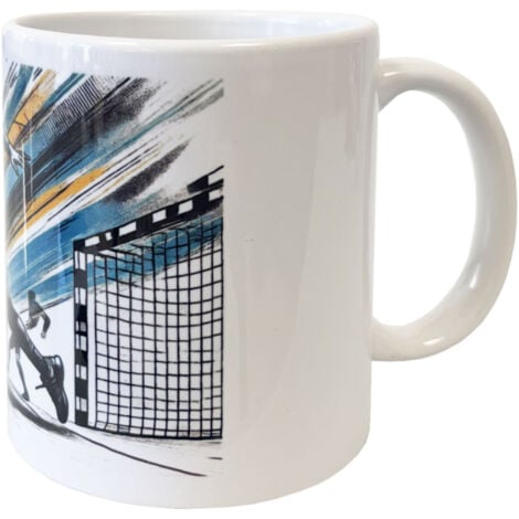 Mug en céramique blanche Handball