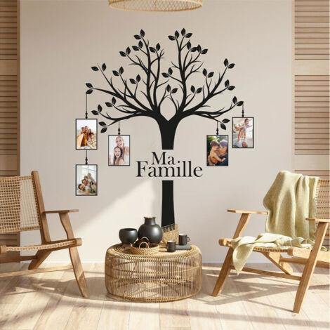 Autocollant mural arbre ma famille