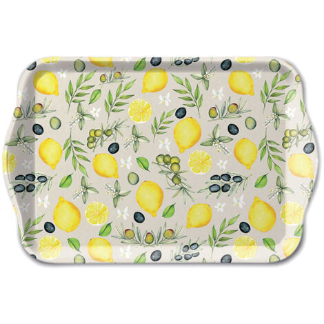 Petit plateau rectangulaire Olives et Citrons