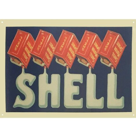 Grande Plaque métallique Shell