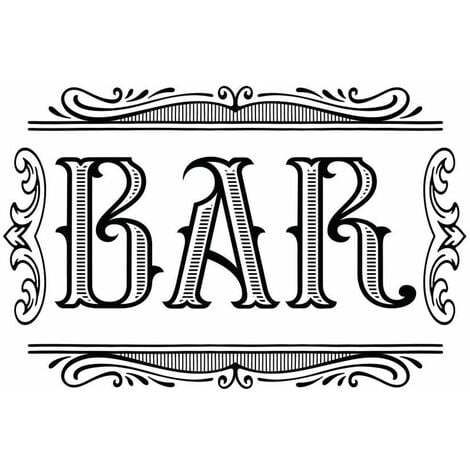 Autocollant Mural BAR