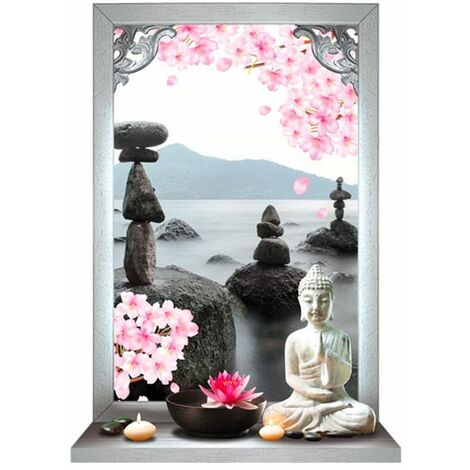Sticker Mural Zen Trompe l il