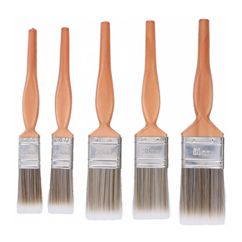 Pinsel Set 5-teilig 25-38-50mm mit Kunststoffborsten