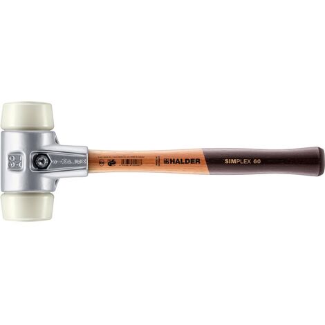 HALDER SIMPLEX Schonhammer Ø 60 mm Nylon mit Aluminiumgehäuse