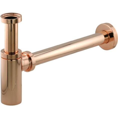 Sifone arredo in colore oro rosa universale Gattoni Rubinetteria 0160 ...
