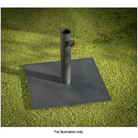 New York Square Parasol Base outdoor Gardening Flat Base Black ...