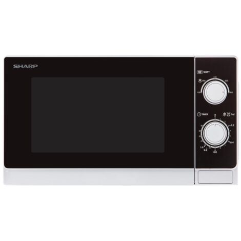 Sharp Home Appliances R-200WW Forno Solo microonde 20 L 800 W Nero Bianco