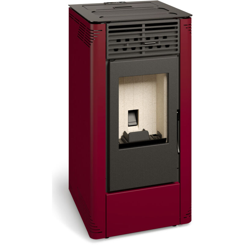 FERLUX Poêle à granulés (Pellets) FLORA 7kW rouge - A+