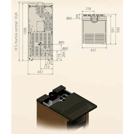 FERLUX Poêle à granulés VENUS 8kW Noir - A+