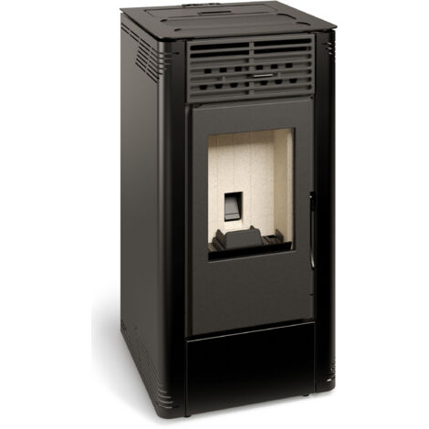 FERLUX Poêle à granulés (Pellets) FLORA 8kW noir - A+