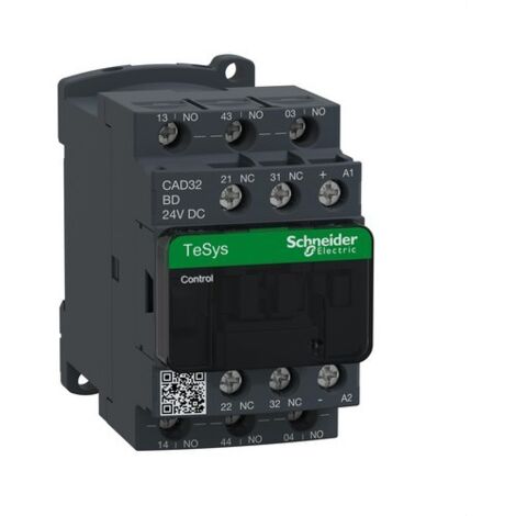 Contattore ausiliario 3 NA/2 NC 24V CC-AR