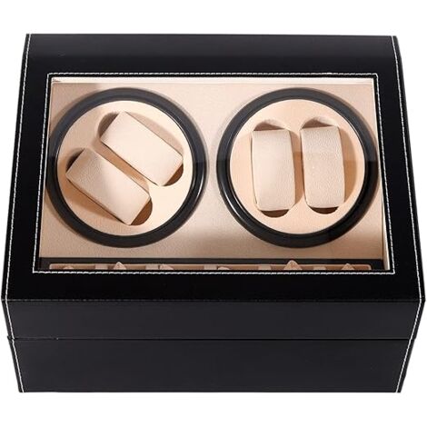 4+6 Caja de reloj automática, caja de reloj silenciosa con ventana ...