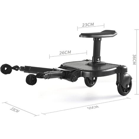 Universal Stroller Board with Seat, Universal Stroller Skate 360 ...