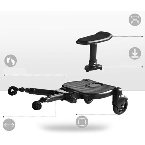Universal Stroller Board with Seat, Universal Stroller Skate 360 ...