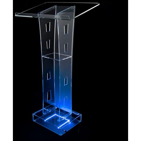 Atril LED acrílico transparente - Podio de iglesia - Con plataforma de ...