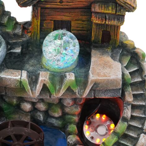 Fuente para rocalla, pequeña fuente de interior para rocalla con efecto ...