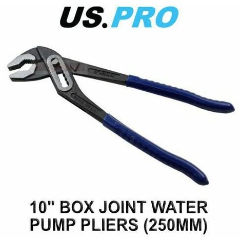 US PRO Tools 10" Slip, Box Joint Water Pump Pliers Adjustable Swan Neck ...