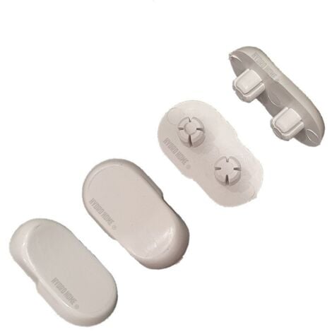 Kit 4 pezzi paracolpi PAR005 piatti grigi in gomma per Copriwater sedile Wc