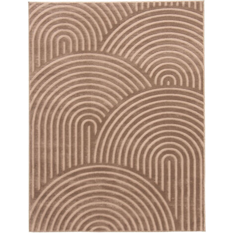 Tapis texturé à motifs en arches - 80x150cm - Jago