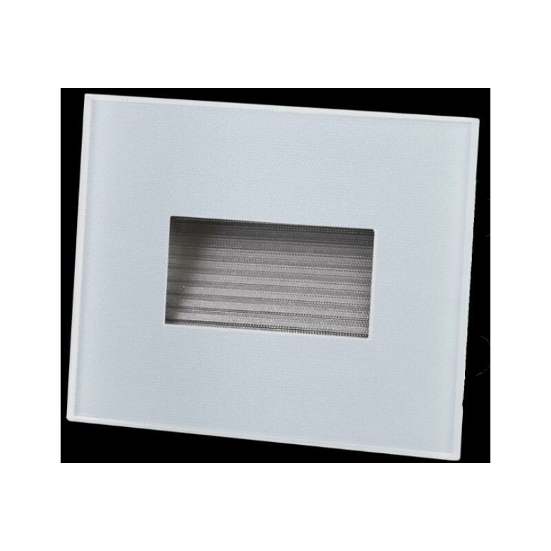 Lampo segnapasso led 503 obl. vetro 230v tricolore asimmetrico spled503ovmc