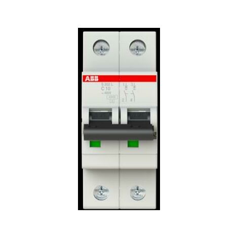 Abb s202l c10 interruttore automatico modulare 4,5ka s598460