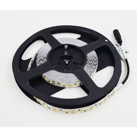 Strip led 12v 2835 striscia 5 metri strip 1200 led 12mm calda naturale ...