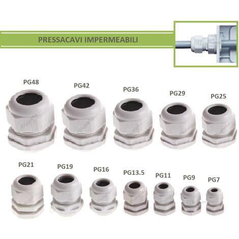 Pressacavo impermeabile IP55 presa per cavi elettrici in plastica ...