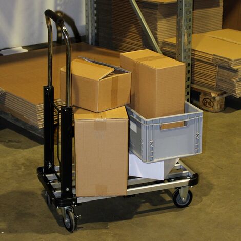 XPOtool Carro de transporte plegable 150 kg transportador de mano con ...