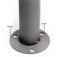 Sistema de 8 buzones de pie Antracita Acero Conjunto de buzones para ...