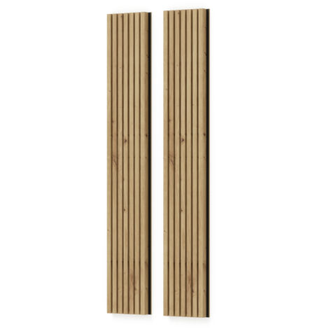 Pannello da parete AURIS 2x137 cm doghe decorative in MDF rovere ...