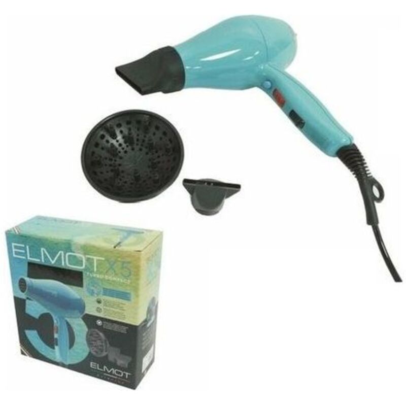 Elmot Phon X5 Asciugacapelli Professionale Verde Caraibi 2100W Compatto ...