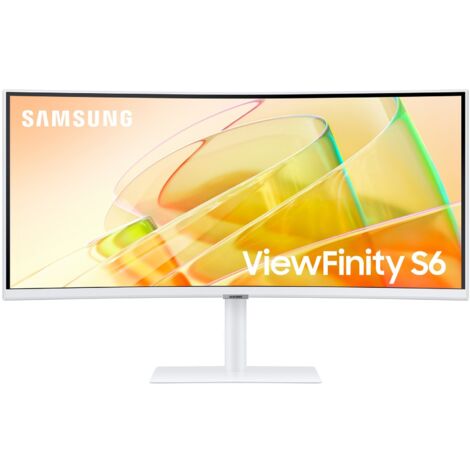 Samsung Monitor PC Ultrawide 34" Curvo UWQHD 100Hz HDR10 VA Bianco FreeSync