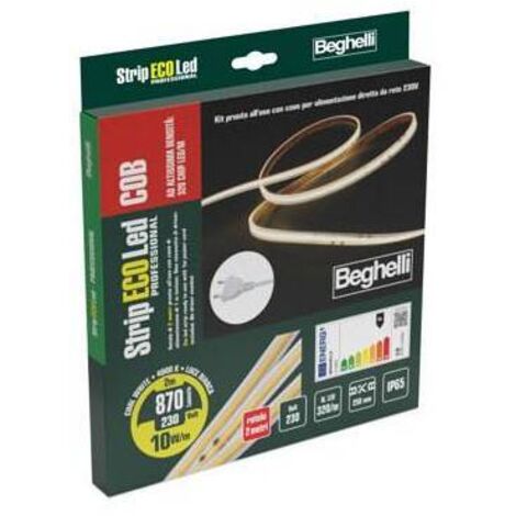 Beghelli Strip Led 230V-10W Ip65-4000K - 2 M