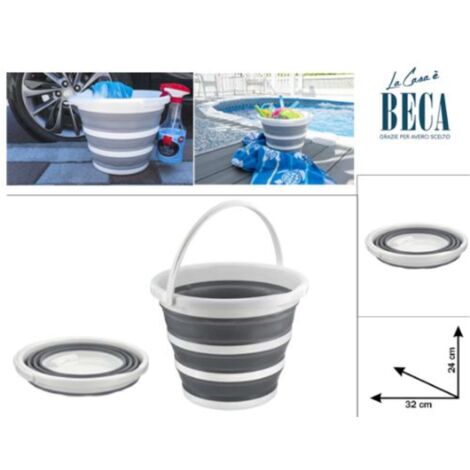 Secchio Richiudibile Con Manico D32Xh24Cm