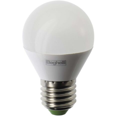 BEGHELLI LED SFERA E27 5W 56826 CALDA 3000K PLAST - 10 pezzi