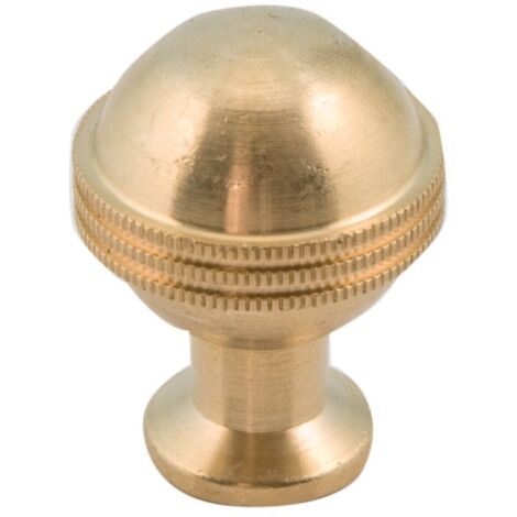 4PZ POMOLO A PALLA MM.70 IN OTTONE LUCIDO SPAZZOLATO FIL.12MA