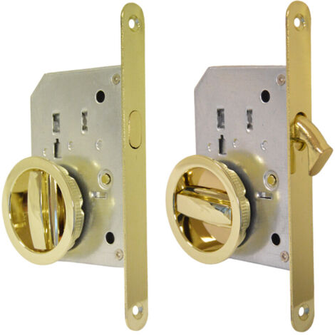 Kit Per Porte Scorrevoli Con Nottolino Scomparsa Totale Oro Lucido