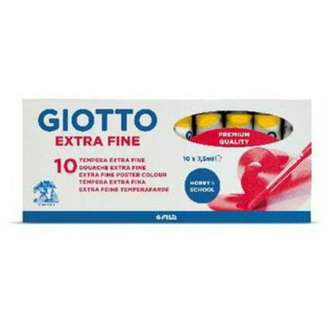 TEMPERA GIOTTO tubo 3 GIALLO PRIMARIO 02 x10