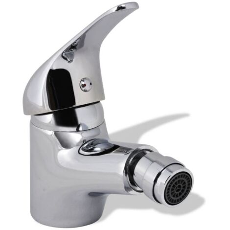 Grifo monomando para bidé de baño cromado