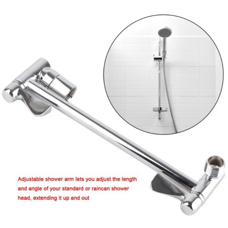 Brazo de extensión de ducha con diseño de arco ajustable, soporte de ...