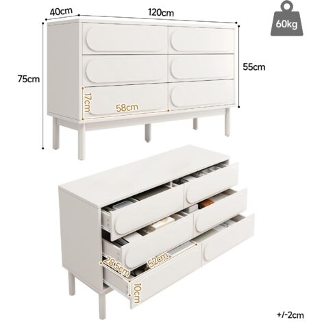 Cómoda de noche, mueble de comedor blanco, sencillo y moderno, adecuado ...